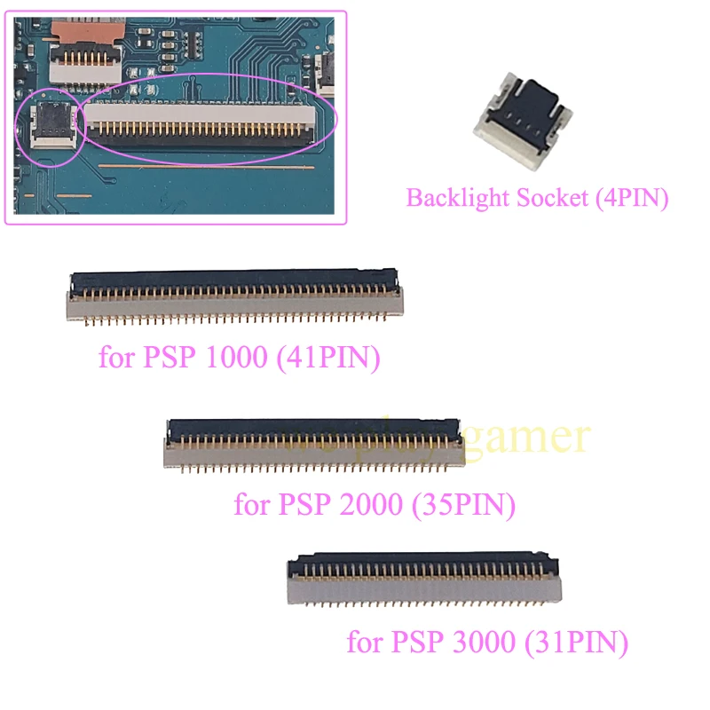 1-5PCS Voor PSP 1000 2000 3000 Lcd-scherm Flex Kabel Connector Poort ...