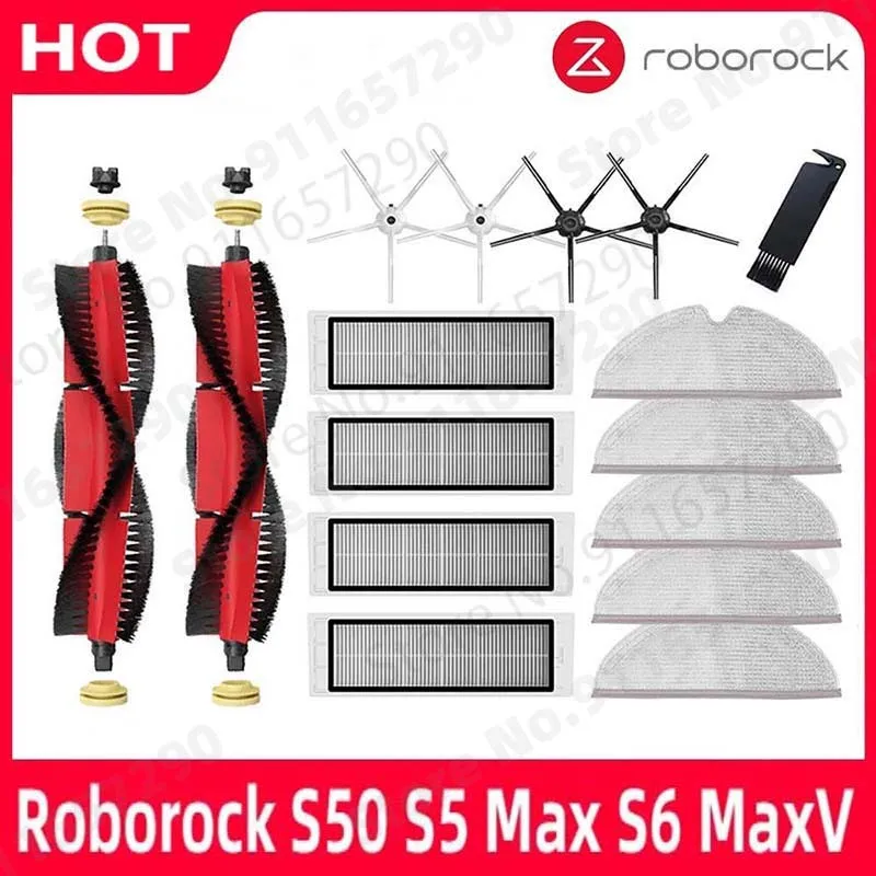 New-Roborock-S50-S5-Max-S6-MaxV-Parts-Washable-Mop-Cloth-HEPA-Filter ...
