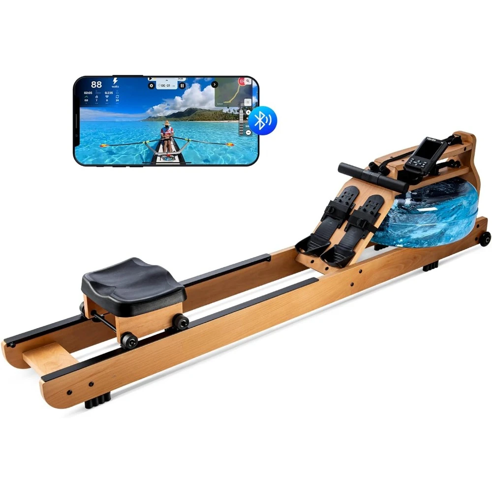 400-Lbs-Max-Load-Rowing-Machine-for-Exercises-Water-Rowing-Machine-With ...