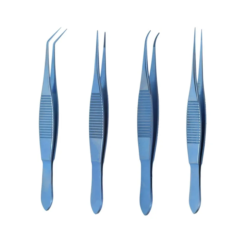 Ophthalmic-Tissue-Forceps-Curved-Straight-Angle-Autoclavable ...