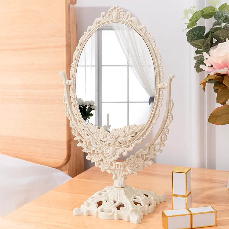 New-Desktop-Home-Can-Stand-Makeup-Mirror-Retro-Palace-Style-Table-Top ...