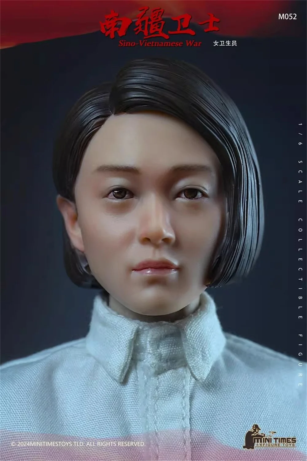 1/6th Minitimes M052 Asia Female Girl Medic Soldier Head Sculpt Carving ...