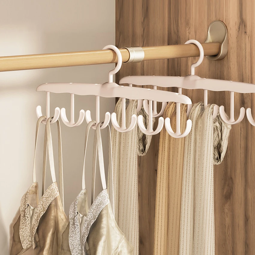 Multifunction-Clothes-Hanger-12-Hooks-360-Rotate-Tie-Bra-Holder-Shelf ...