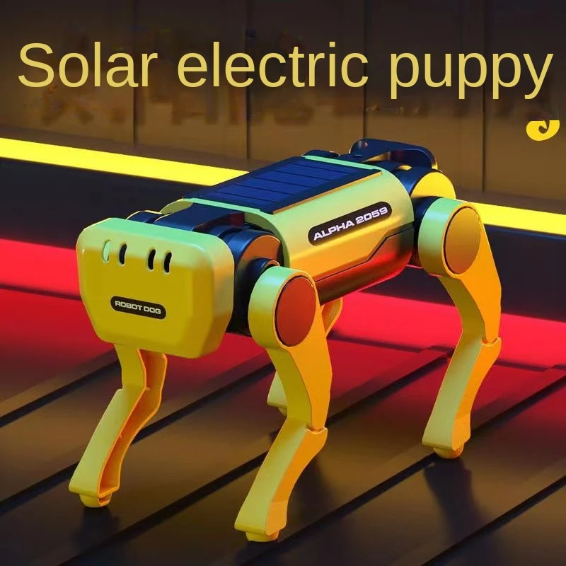 Juguete mecánico eléctrico Solar para cachorros, Robot biónico ...