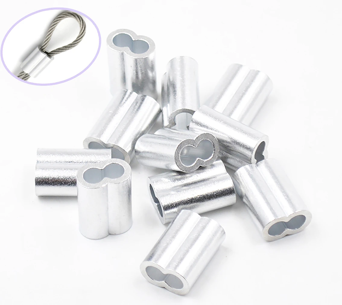 M1 M1.2-m12 Aluminum Casing Crimping Loop Wire Cable Rope Fixing Clip 8 ...
