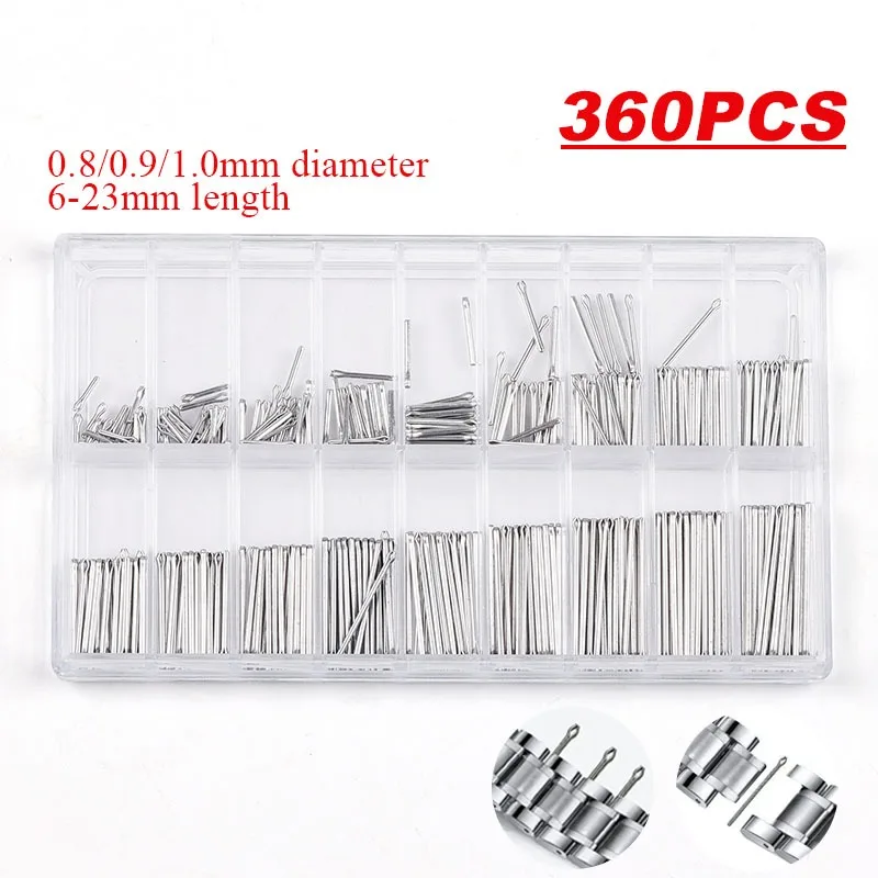 360pcs-Watch-Repair-Tool-Watch-Band-Split-Pins-with-Box-6-23mm-Dia-0-8 ...