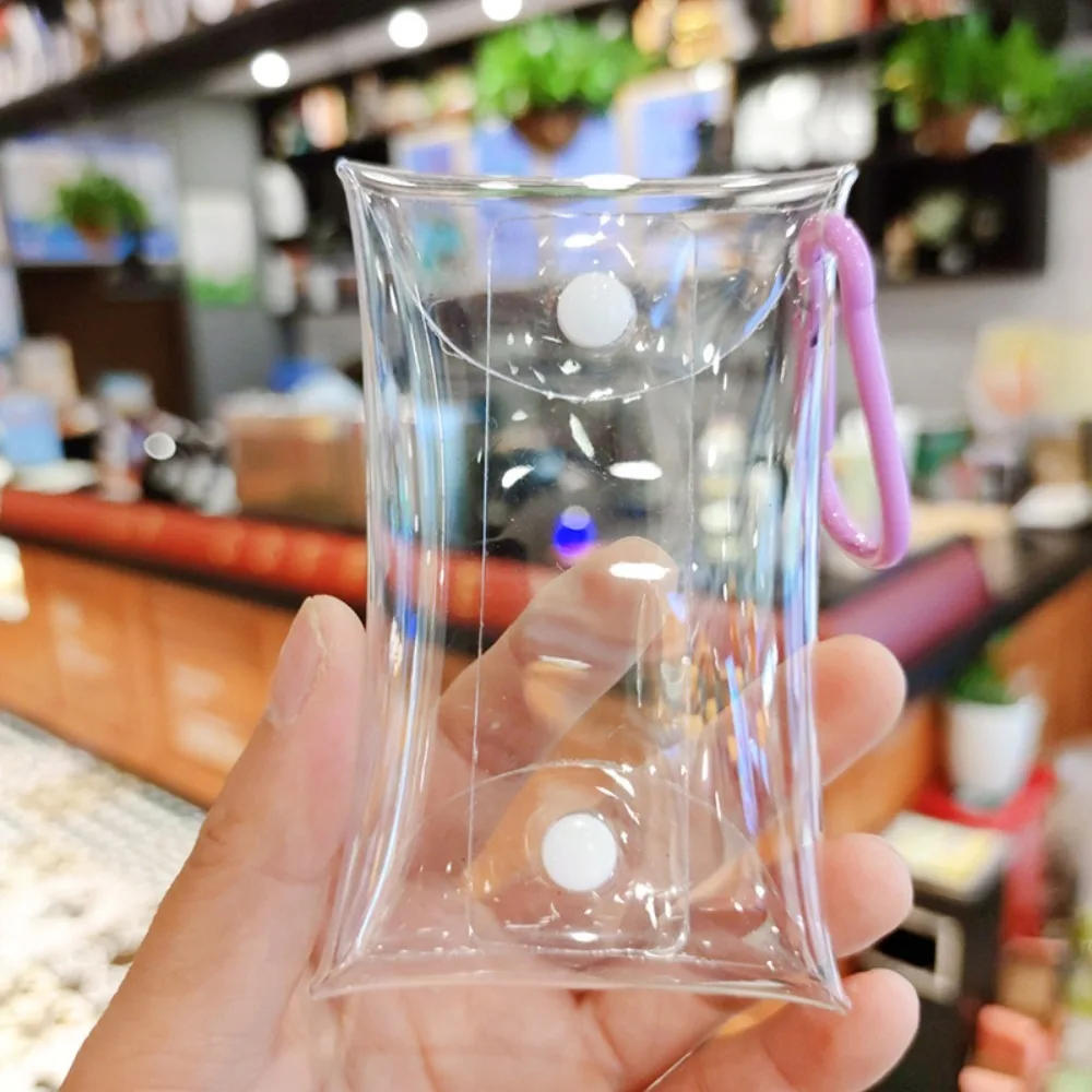 Small Transparent Coin Purse PVC Clear Mini Female Purses Women Kids ...