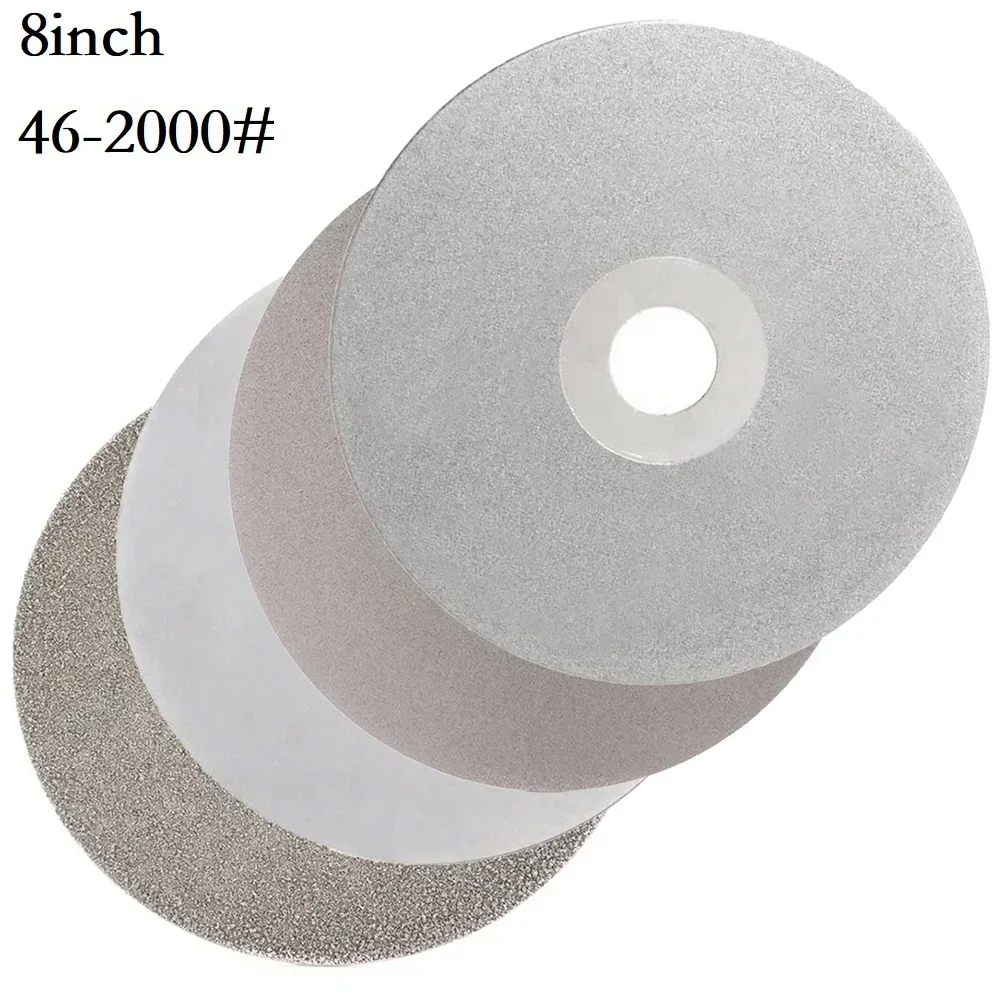 1PC-200mm-8inch-Diamond-Coated-Flat-Lap-Wheels-Lapidary-Grinding ...