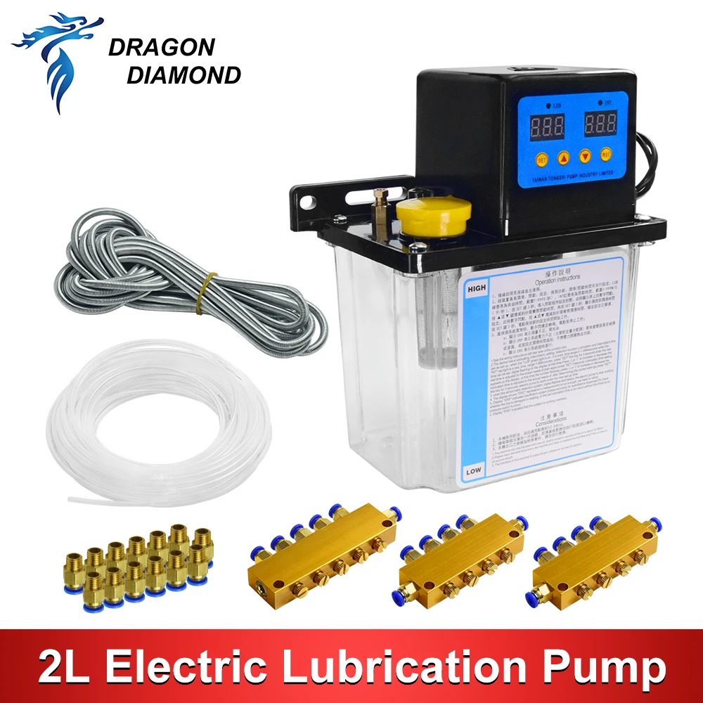 2L-Lubricant-Pump-Kit-220V-Automatic-Lubricating-Oil-Pump-CNC-Grease ...