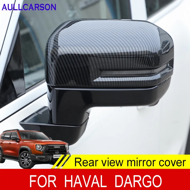 For-Haval-Dargo-2022-2021-Chrome-Rearview-Mirror-Cover-Side-Wing-Carbon ...