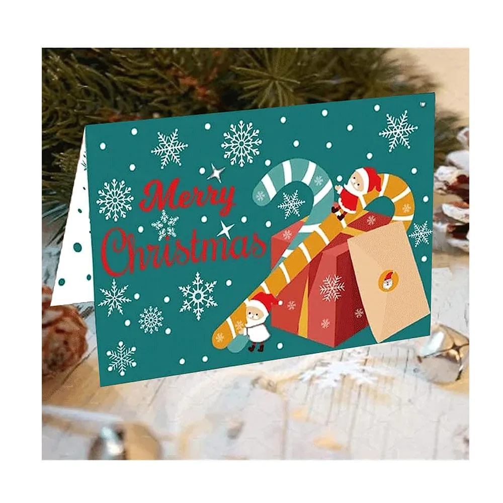 24 Pcs Merry Christmas Greeting Cards 4 X6 Inch Christmas Tree Father