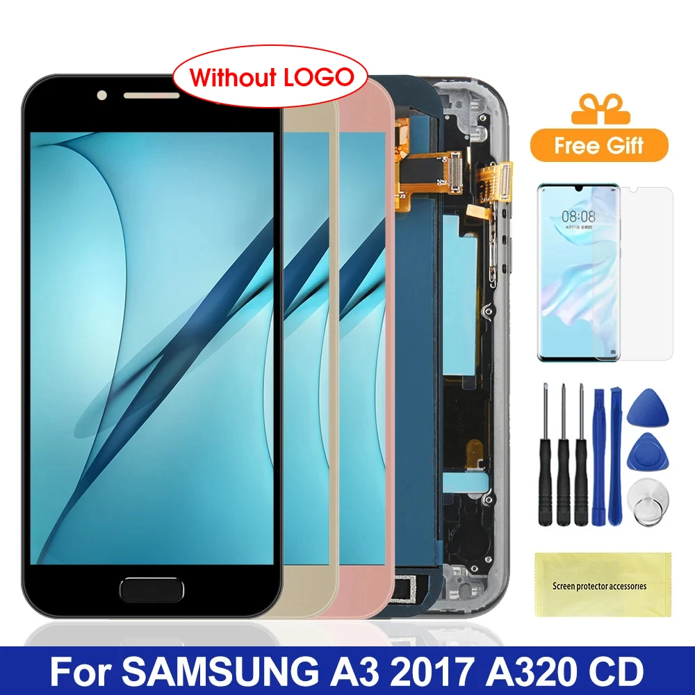 A320 Display Screen, for Samsung Galaxy A3 2017 A320 A320F A320Y A320M ...