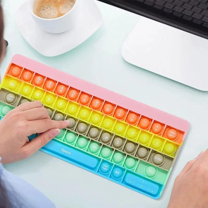 Clicker Sensory Toy Keyboard Clicker With Cross-Shaped Keyboard Fidget ...