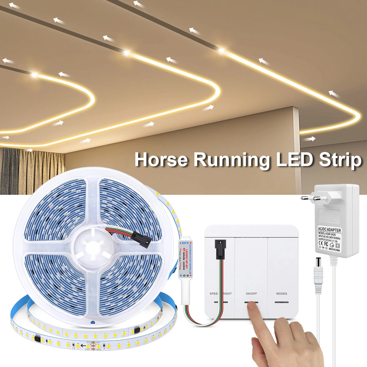 Corrida-de-cavalos-Fita-LED-Strip-Light-Pixel-Endere-vel-L-mpada-Linear ...