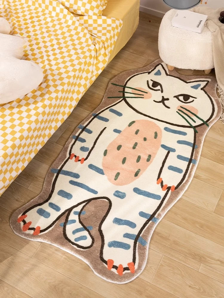 Irregular-Cartoon-Living-Room-Decoration-Carpets-Cute-Cat-Girl-Bedroom ...