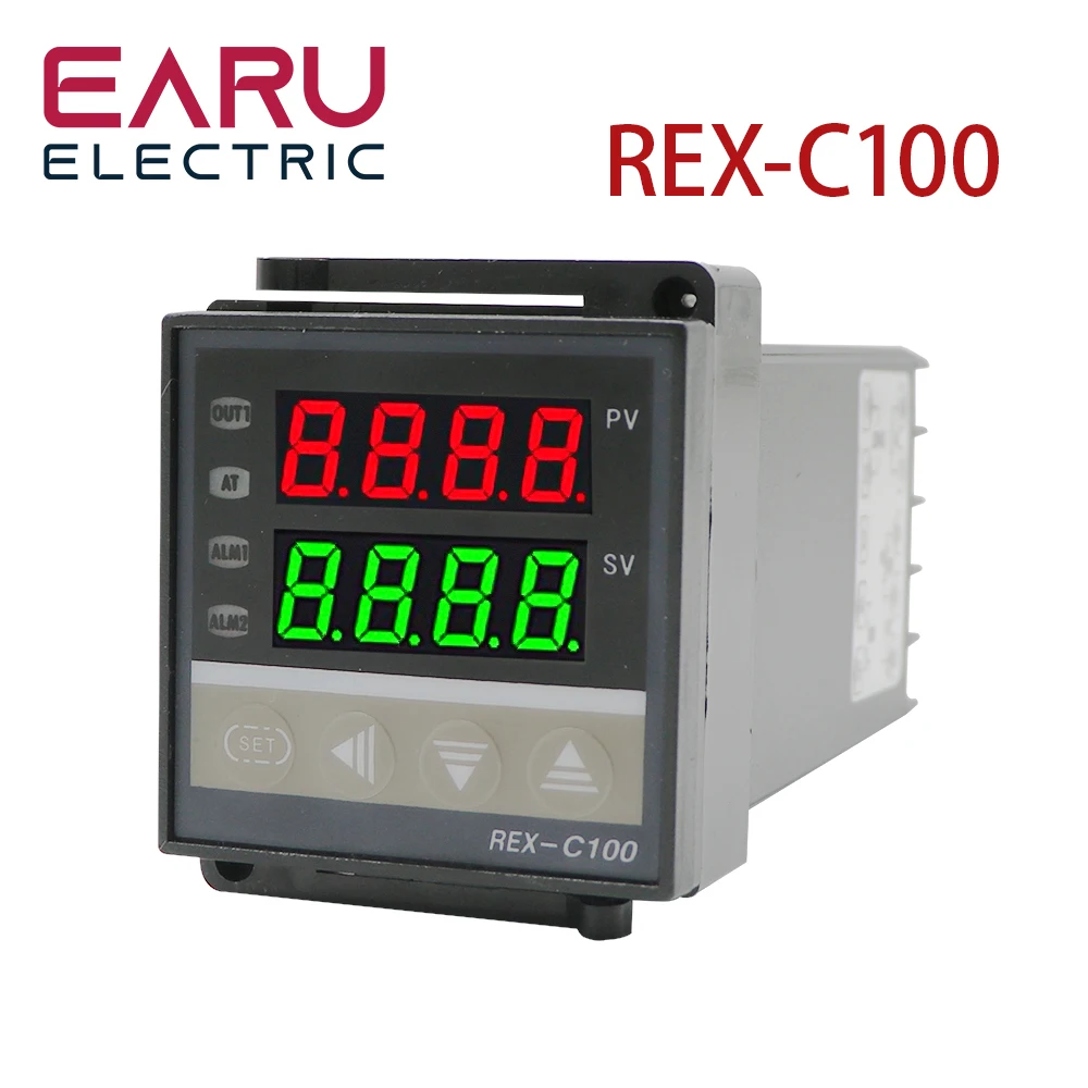 Rex-c100 Pid Intelligent Temperature Controller Universal Rex-c100 Thermostat Ssr Relay Output ...