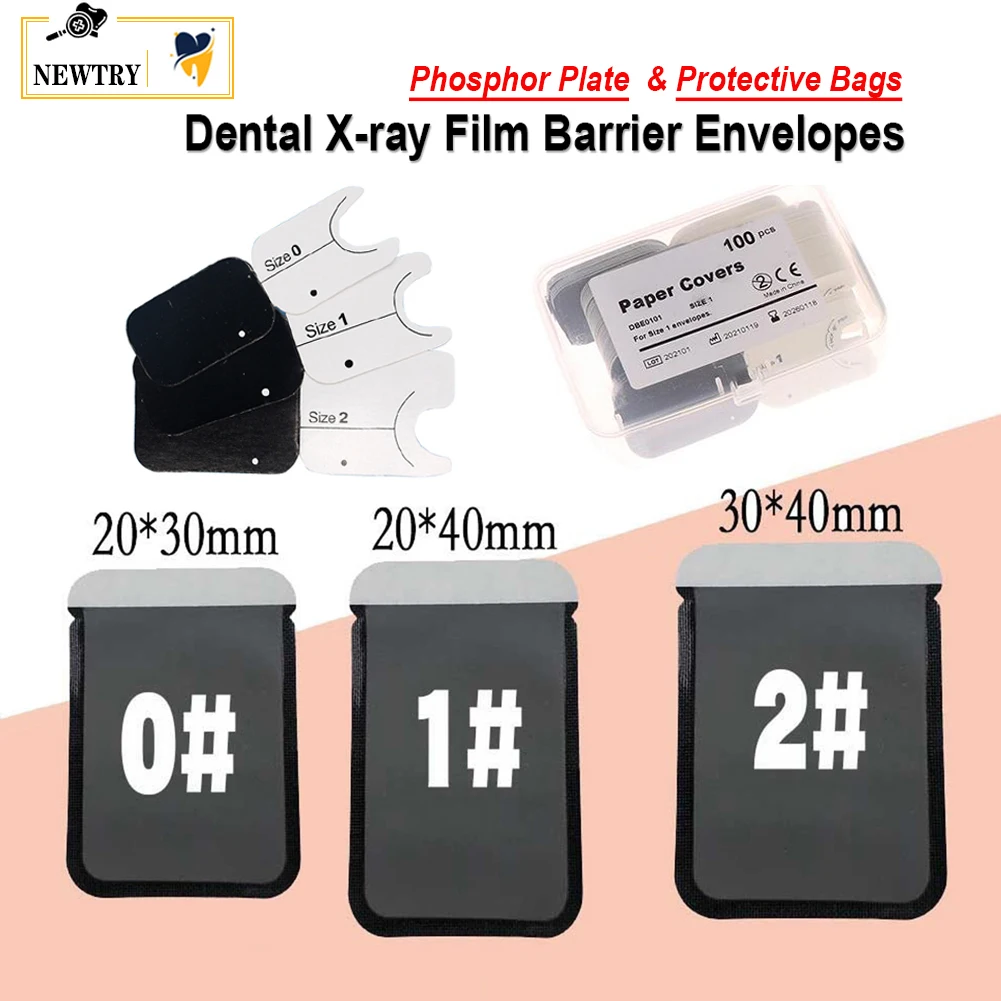 100Pcs-Dental-X-Ray-Film-Barrier-Envelope-Digital-Xray-Scan-Protective ...