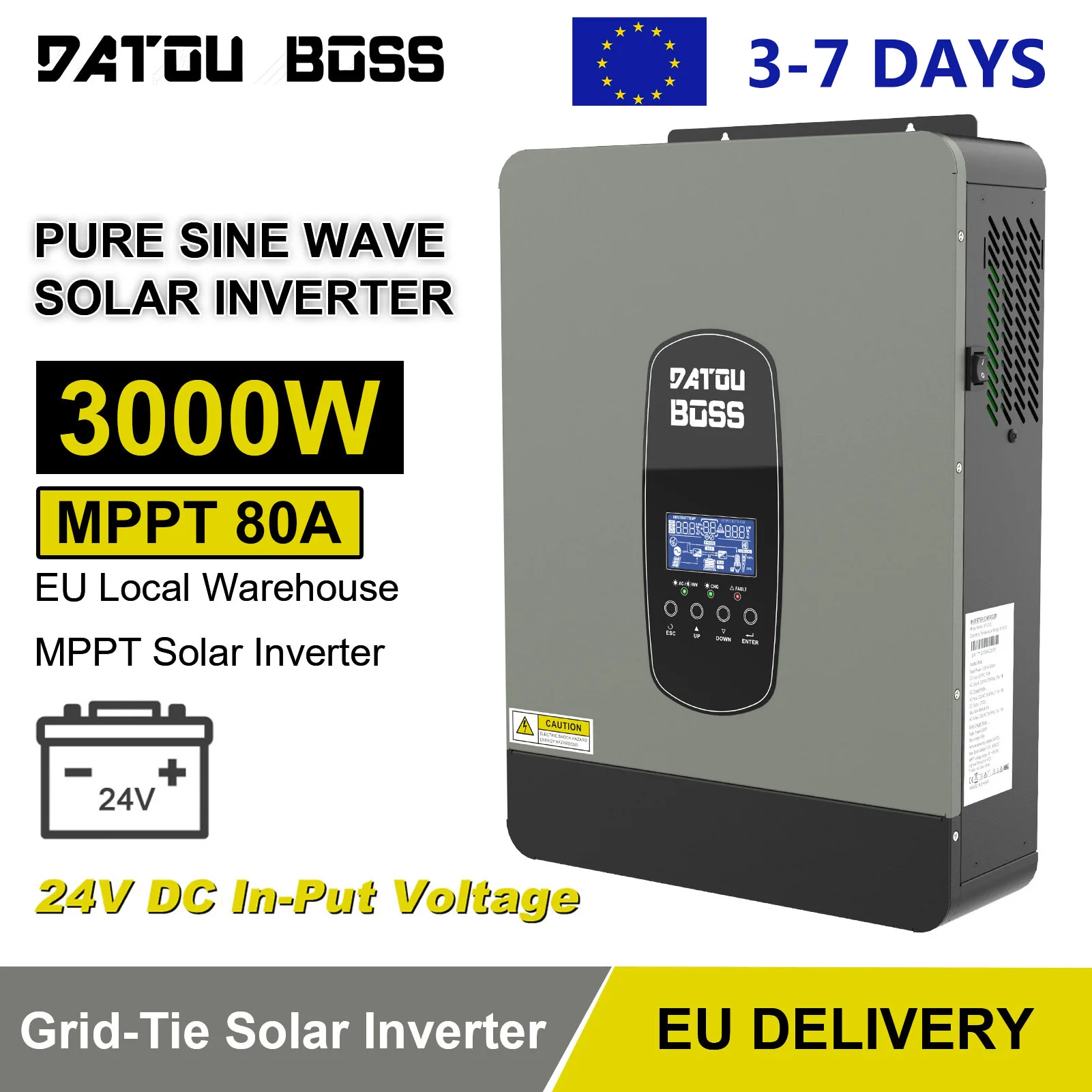 DATOUBOSS-Hybrid-Solar-Inverter-3000W-24V-230V-Pure-Sine-Wave-Inverter ...