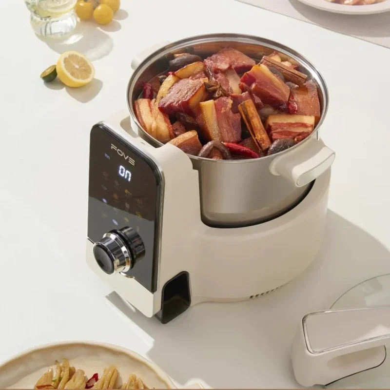 Fully Automatic Smart Cooking Robot Non Stick Pot Induction Heating ...