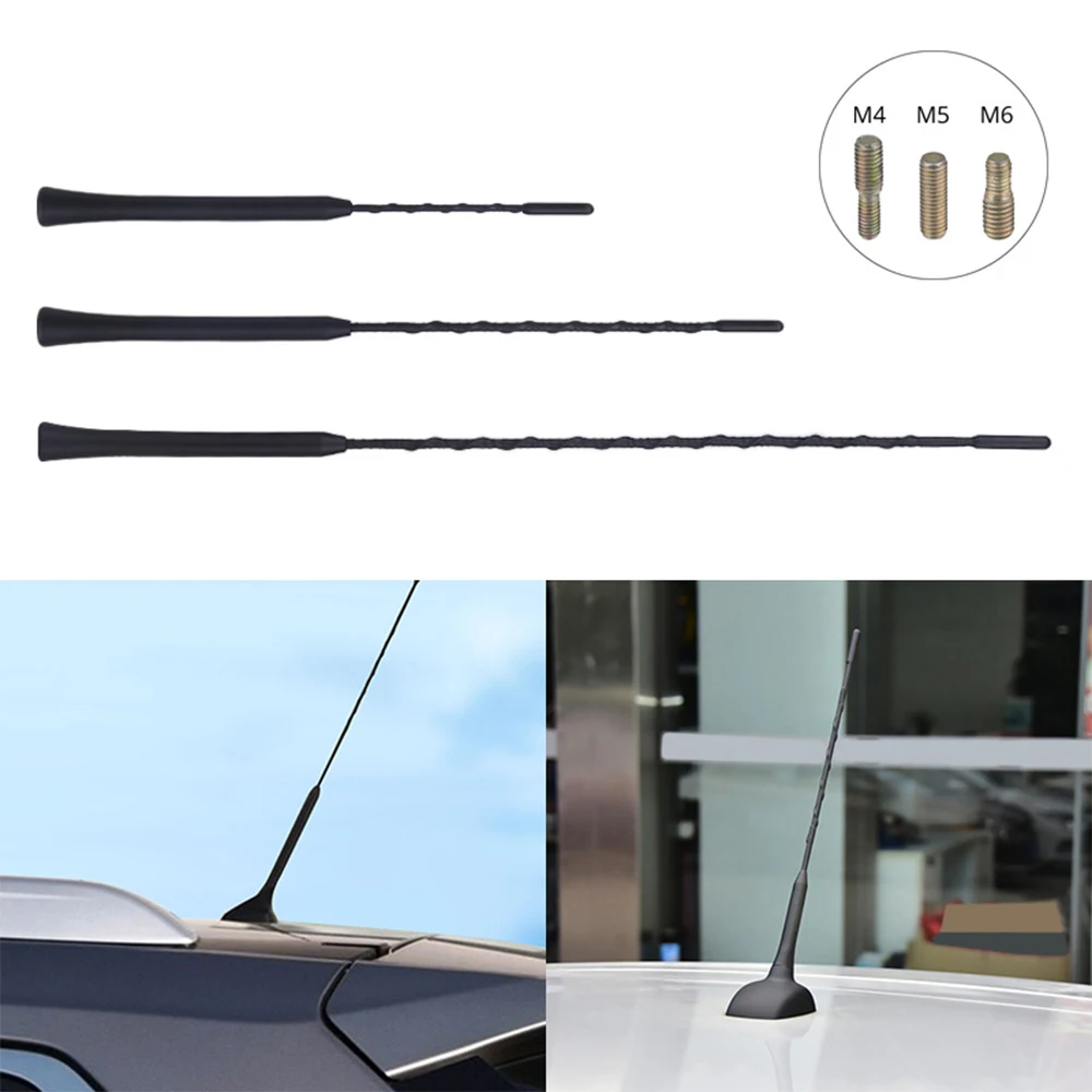 Universal Car Stereo Radio FM/AM Signal Aerial Amplified Antenna Car ...