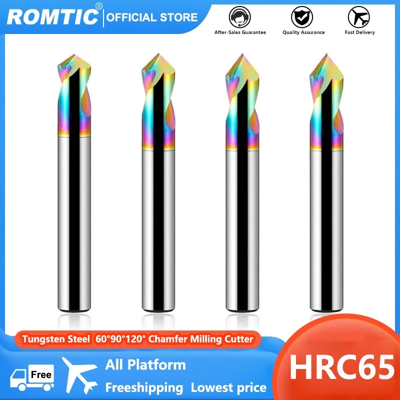 ROMTIC-HRC65-Colorful-Coating-Tungsten-Steel-Chamfering-Cutter-CNC ...