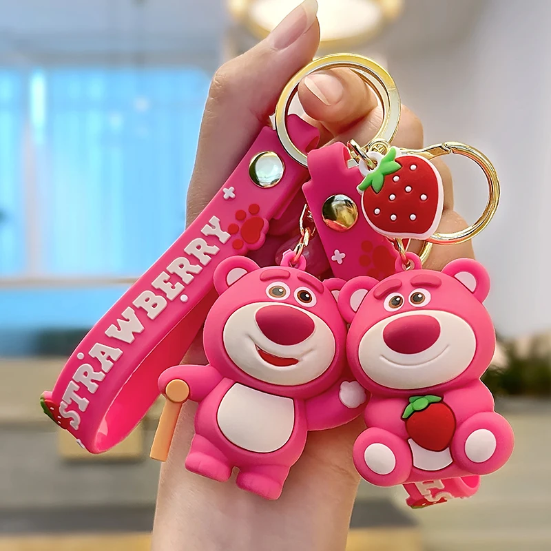 1Pc-Anime-Toy-Story-Strawberry-Bear-Lotso-Keychain-Figure-Cosplay-Bag ...