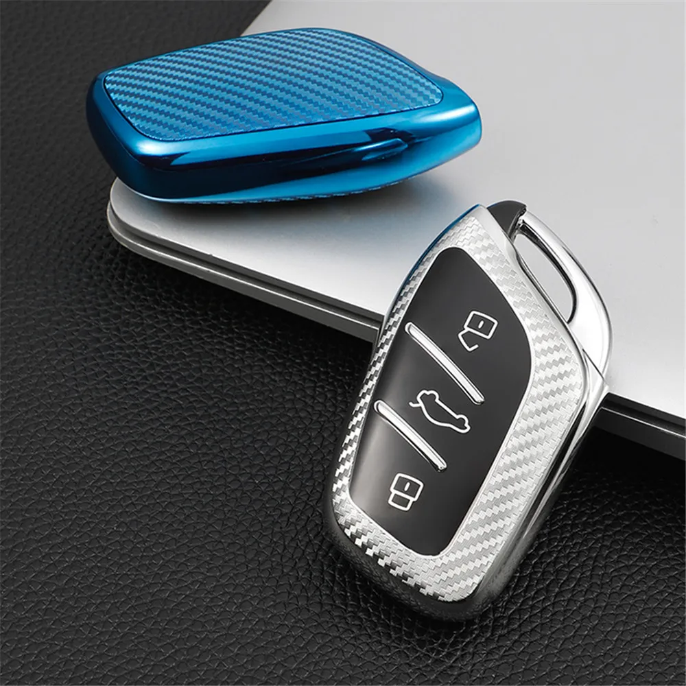 Carbon-Fiber-TPU-Car-Smart-Key-Case-for-Roewe-RX5-I6-ERX5-I5-RX8-RX3 ...