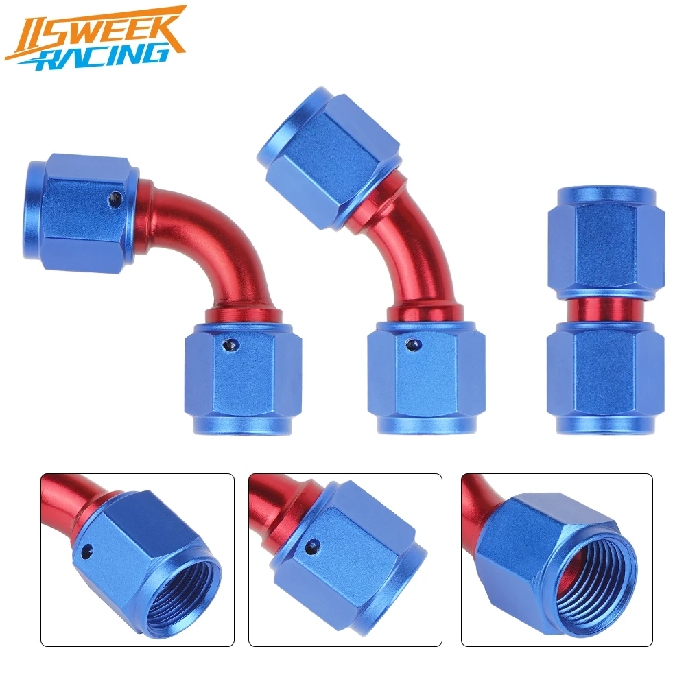 Universal Aluminum Alloy Female To Female Straight Swivel Fitting ...