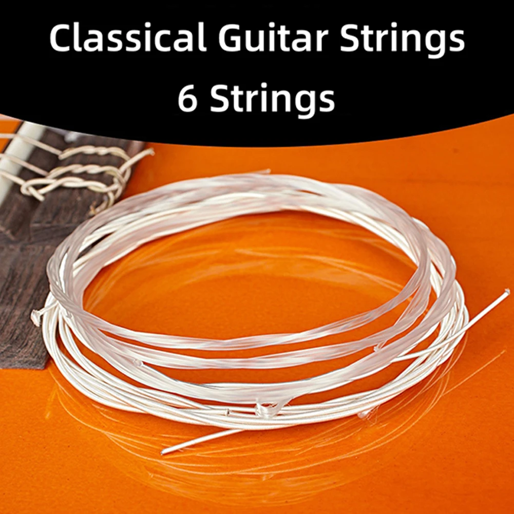 6Pcs-Set-Classical-Classic-Guitar-Strings-Replacement-Parts-Silver ...