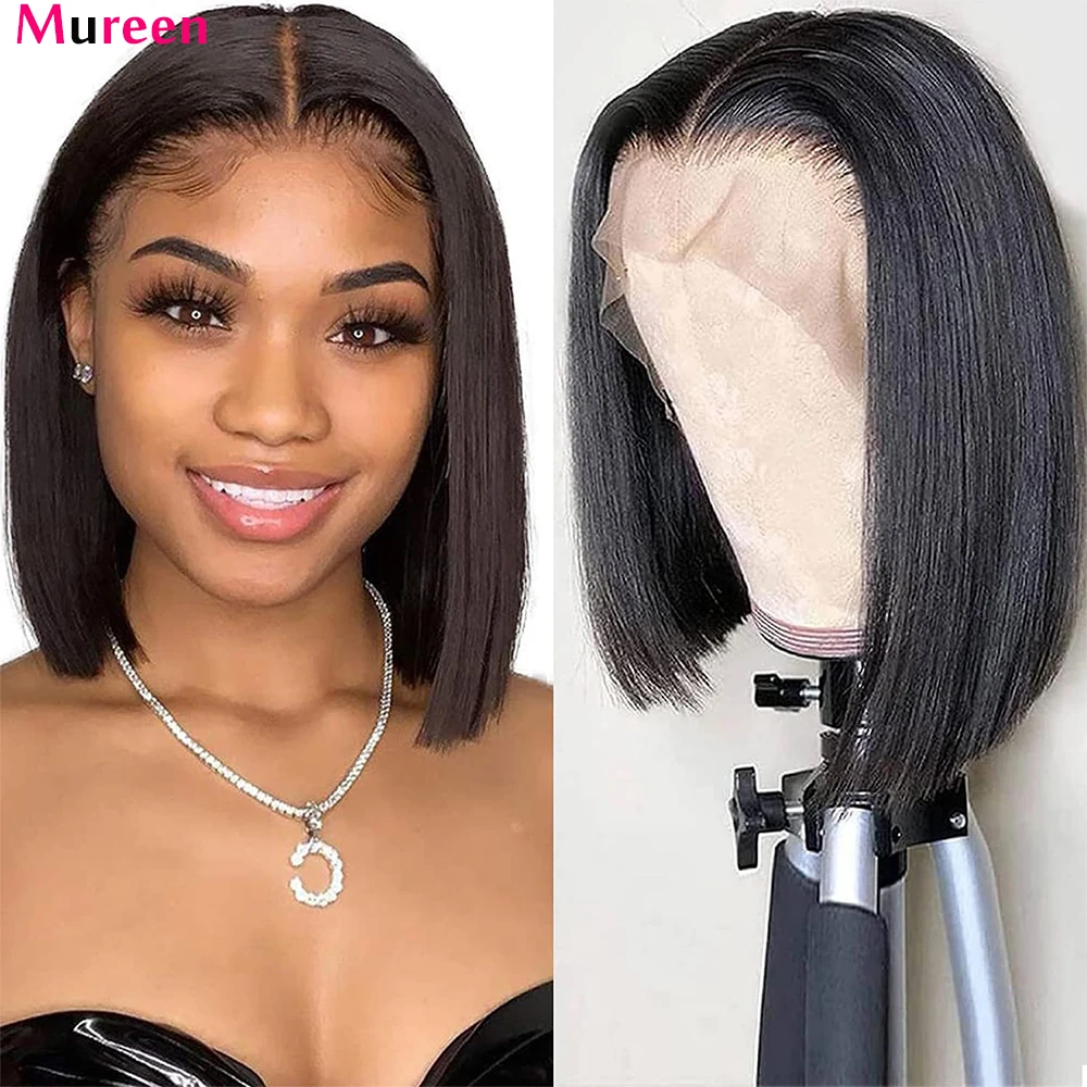 Mureen-Straight-Bob-Wig-Lace-Front-Human-Hair-Wigs-For-Women-HD ...