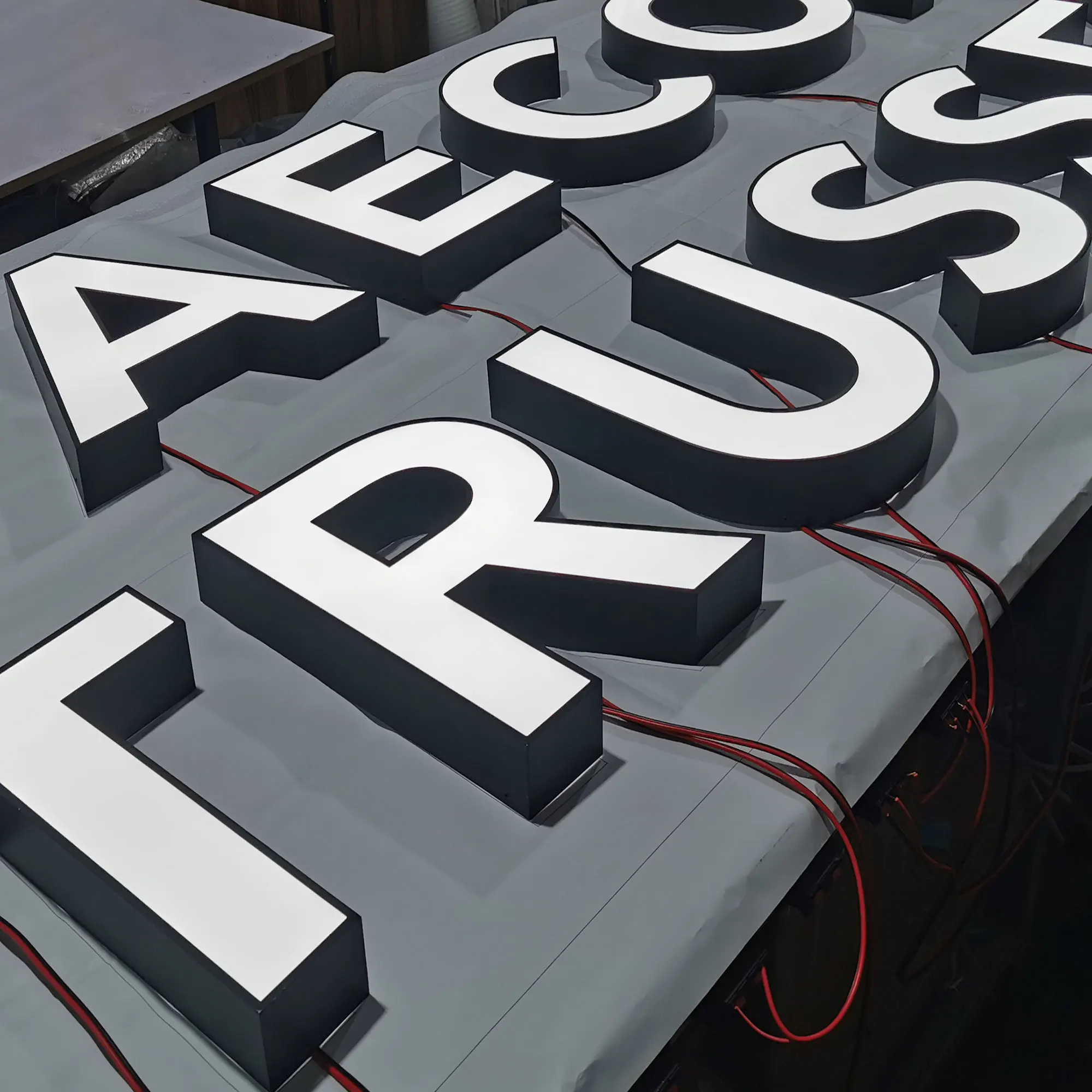 Commercial-Signs-Stainless-Steel-Frontlit-Signage-Outdoor-3D-Letter-Led ...