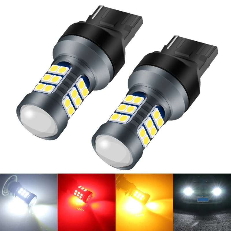 2 unidades T20 LED 7440 7443 Led WY21W W21W Bombillas Led, lámpara de ...