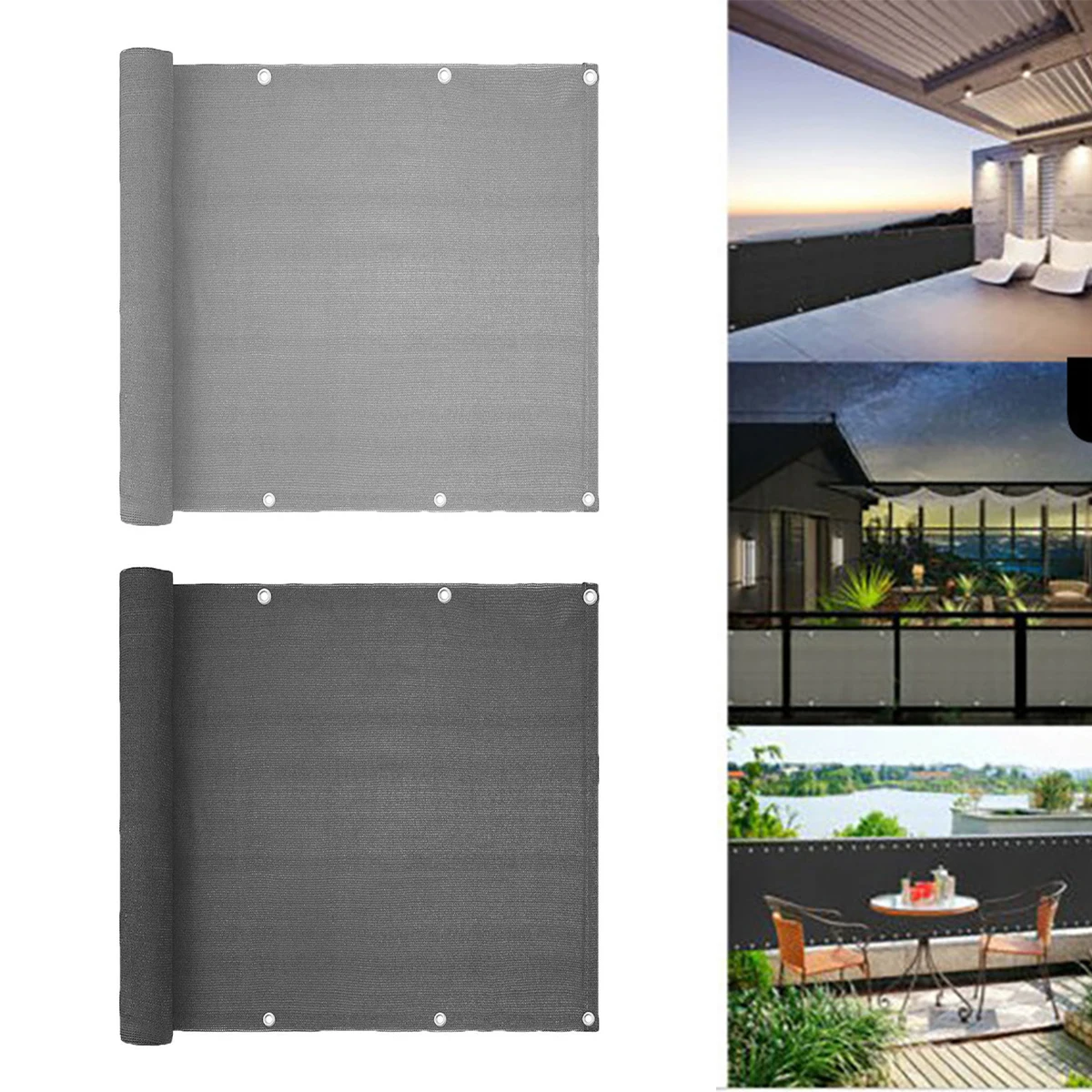 Varanda Privacidade Screen Cover, Sun Shade Netting, Mesh Fence ...