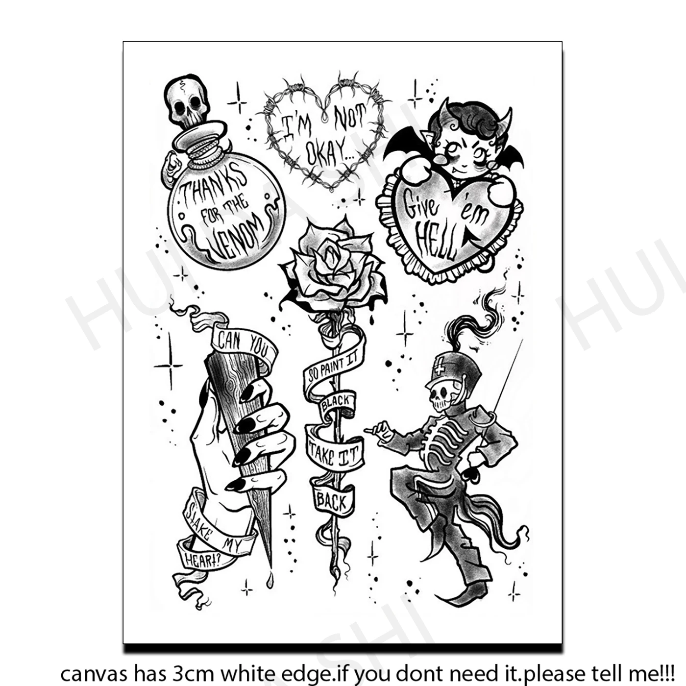 Macabre Tattoo Flash