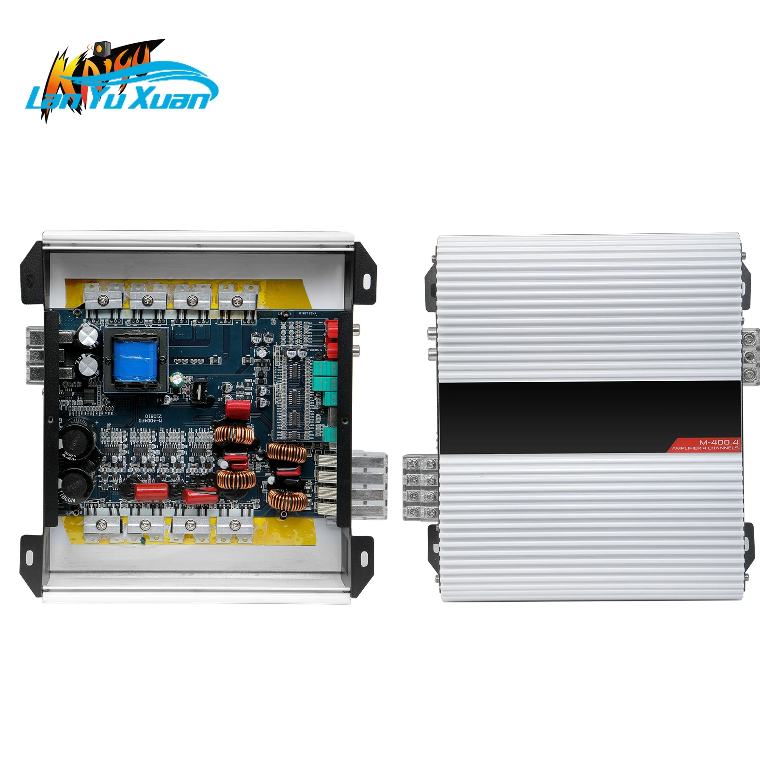2025 Full Range 4CH Brazilian Style Car Amplifier with 400WrmsX4 and ...