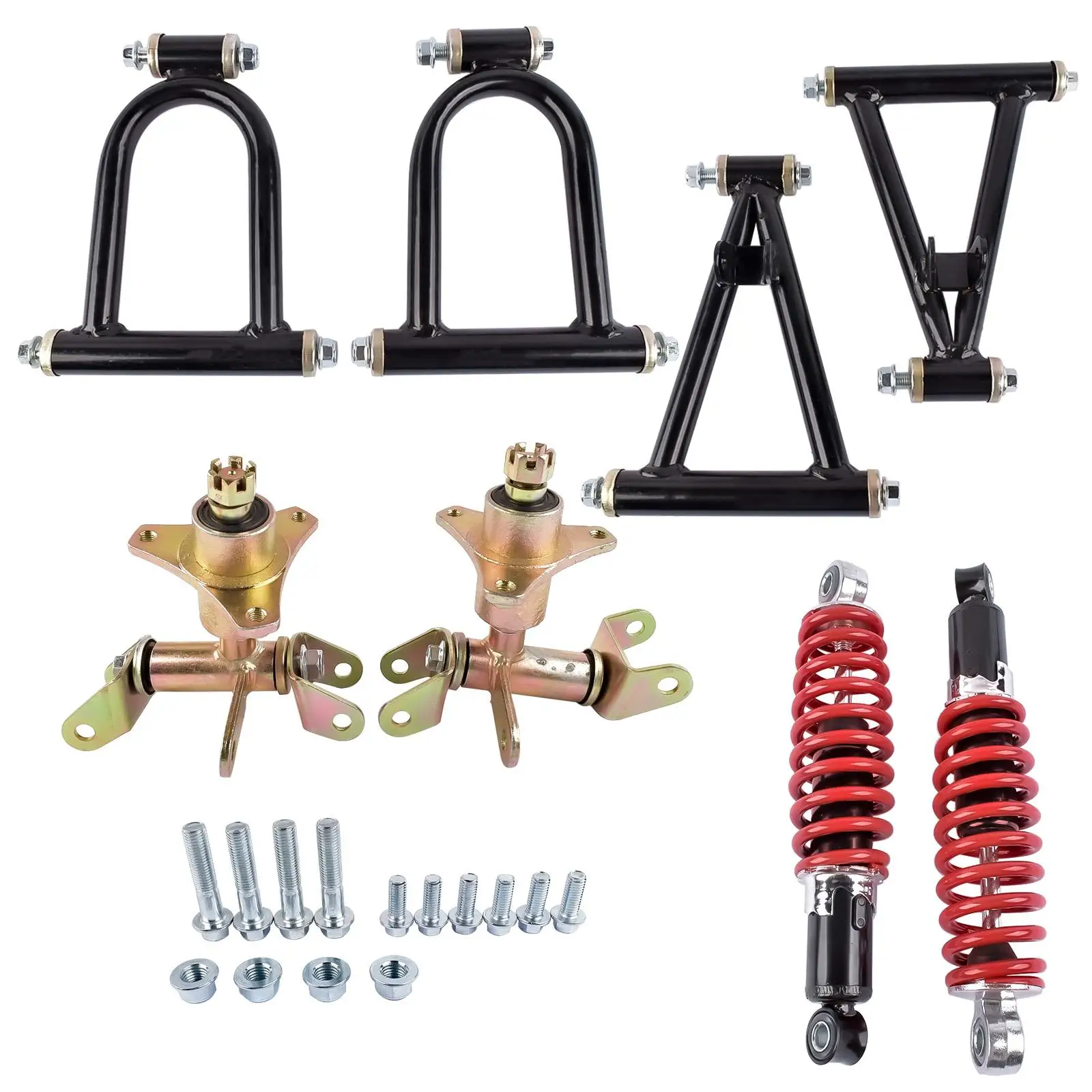 AP01 Swingarm Upper + Lower Front Suspension Arm Kit for ATV Quad Bike ...