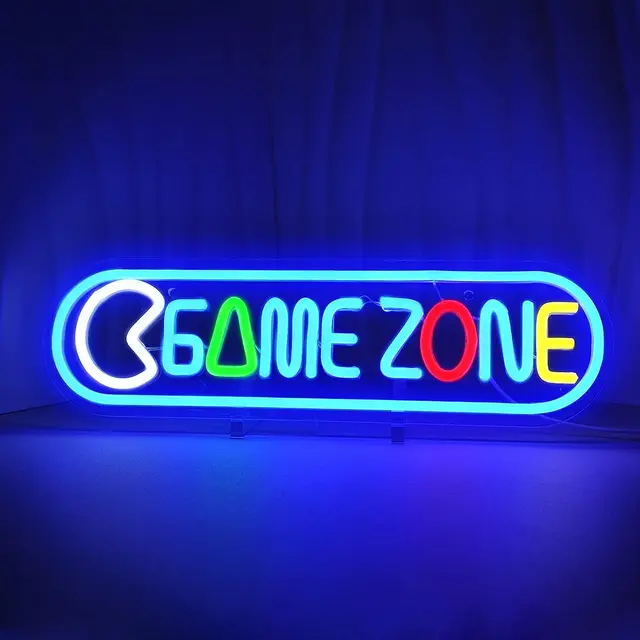 Game Zone Neon Sign Usb Powered A Szoba Dekorációhoz, Led Fényű ...