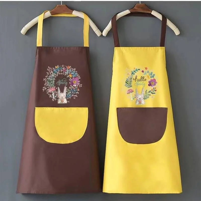 Waterproof Apron Household PVC Oil-proof Apron for Chef Cooking Baking ...