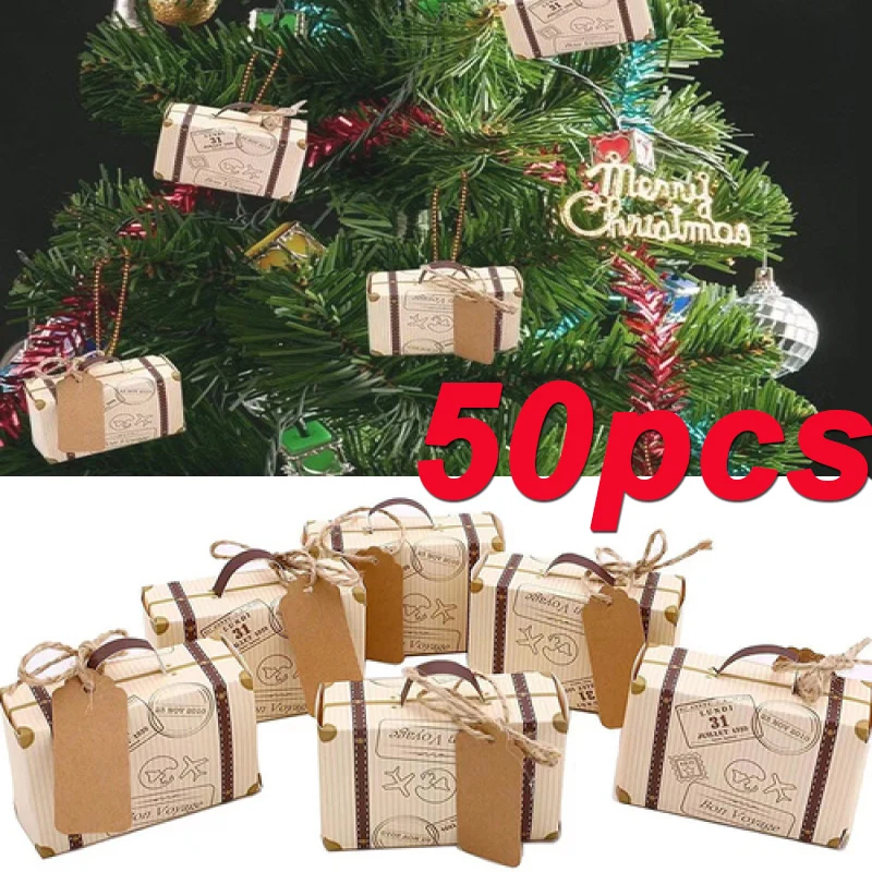 50pcs-Mini-Travel-Suitcase-Candy-Box-Kraft-Paper-Chocolate-Favor-Gift ...