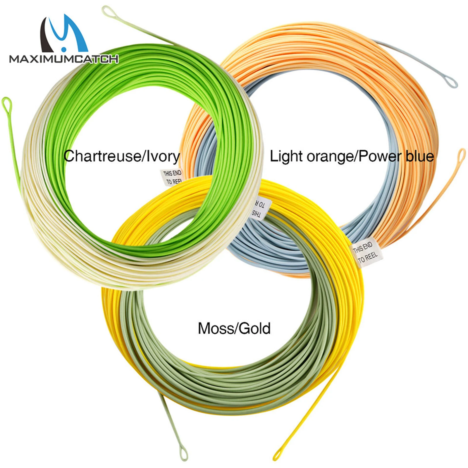 Maximumcatch 100ft 3/4/5wt Double Color Fly Line Wf Floating With Two ...