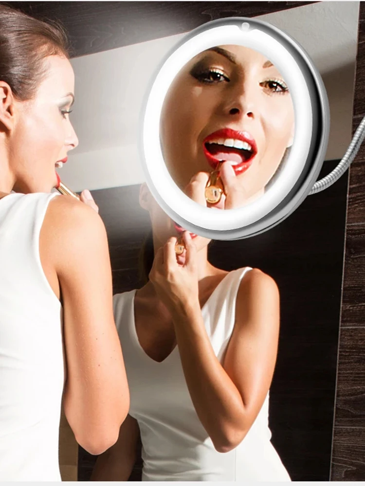 10X LED Mirror Makeup Mirror Illuminated Magnifying Vanity Mirrors ...