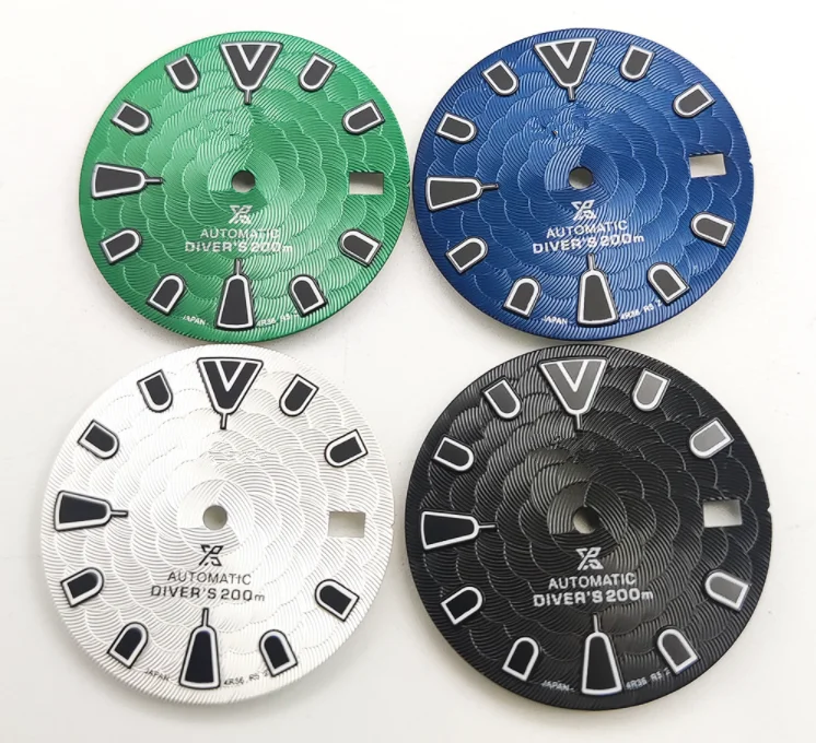 Novo 28.5mm C3 Relógio Luminoso Dial com Logotipo S para o Movimento ...