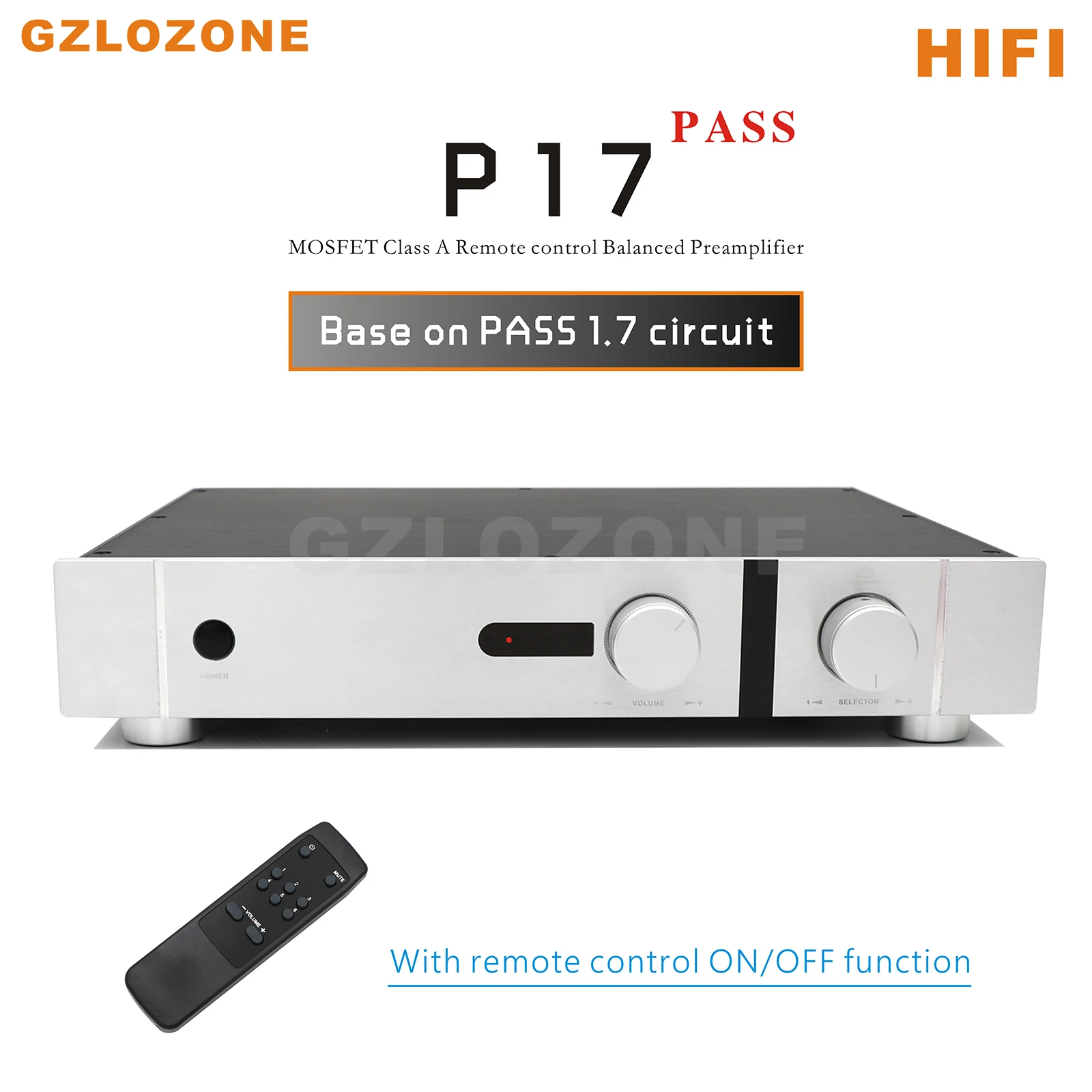HIFI-PASS-P17-MOSFET-Class-A-Remote-Control-Balanced-Preamplifier-Base ...