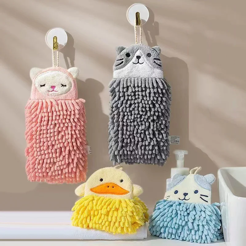 Wall-Mounted Wipe Hand Towel Super Absorbent Fast Drying Chenille ...