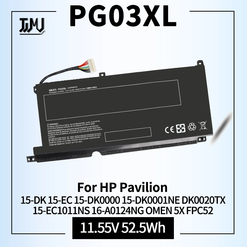 52-5WH-PG03XL-Laptop-Battery-for-HP-Pavilion-Gaming-15-DK-15-EC-15 ...