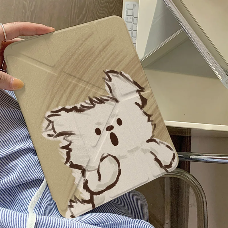 Adorable Cartoon Dog Tablet Case with Rotating Stand Cover for Mini 7 ...