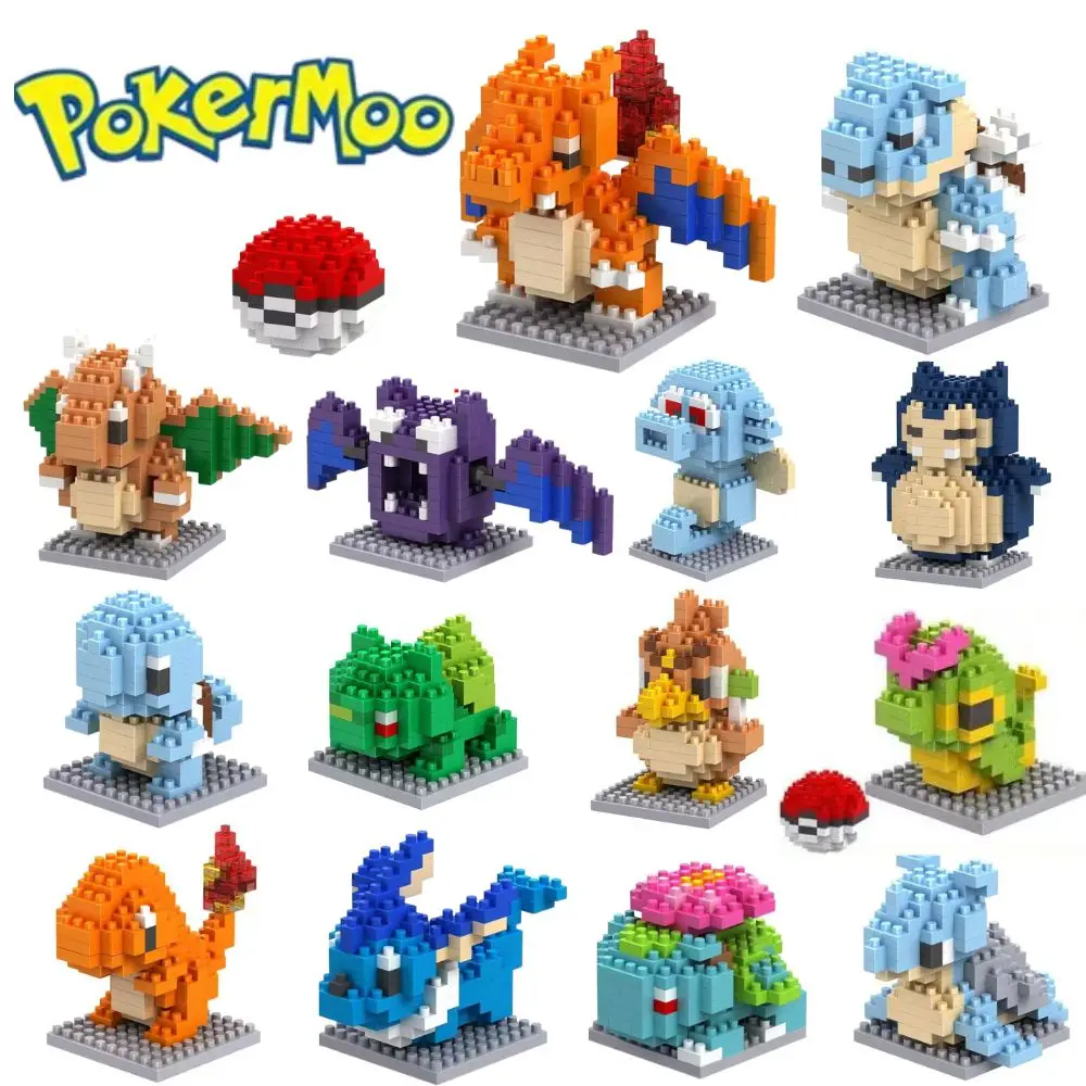 Pokemon-Blocks-Small-Cartoon-Mini-Building-Block-Pikachu-Charizard ...
