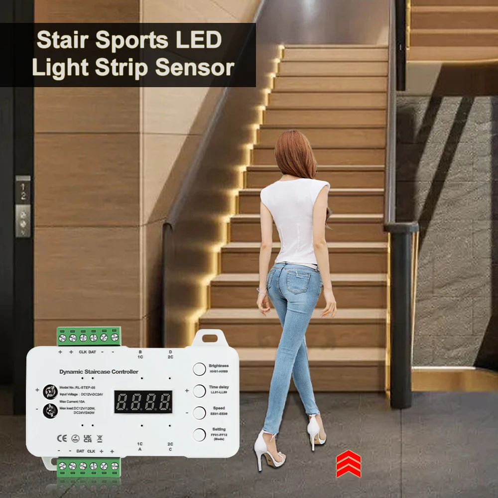 Fast-Install-Motion-Sensor-Stair-Light-16-20-Steps-No-Need-Wiring-Step ...