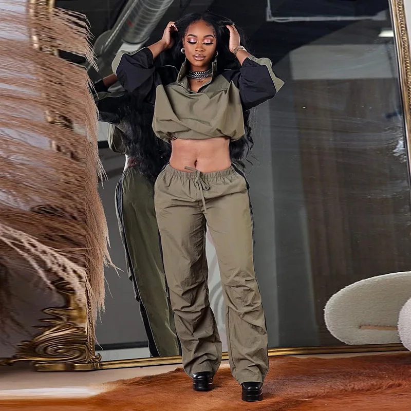 Zoctuo-Women-s-Casual-Tracksuit-Fashion-Standing-Collar-Long-Sleeve ...