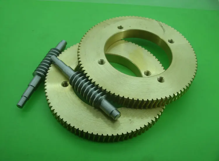 1Set-Gear-Diameter-93mm-1-90-Ratio-1M-90T-Steel-Worm-Gear-Reduction ...
